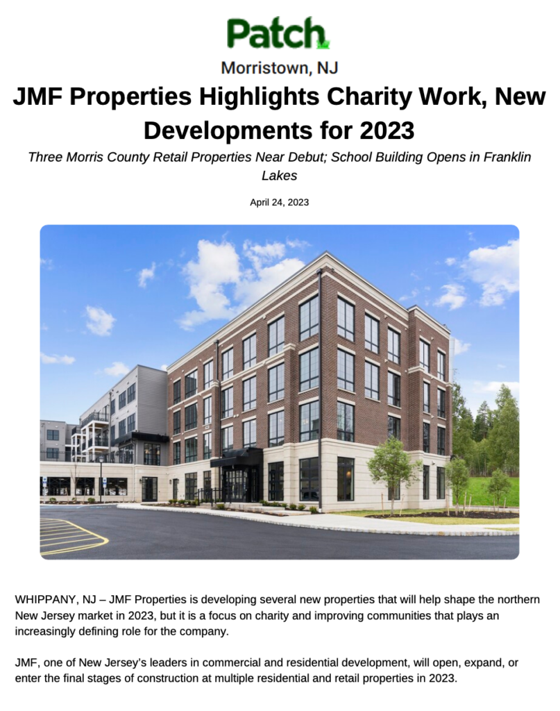 Press Releases | JMF Properties